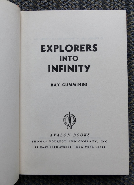 EXPLORERS INTO INFINITY. by Cummings, Ray.: Very Good Hard Cover (1965 ...