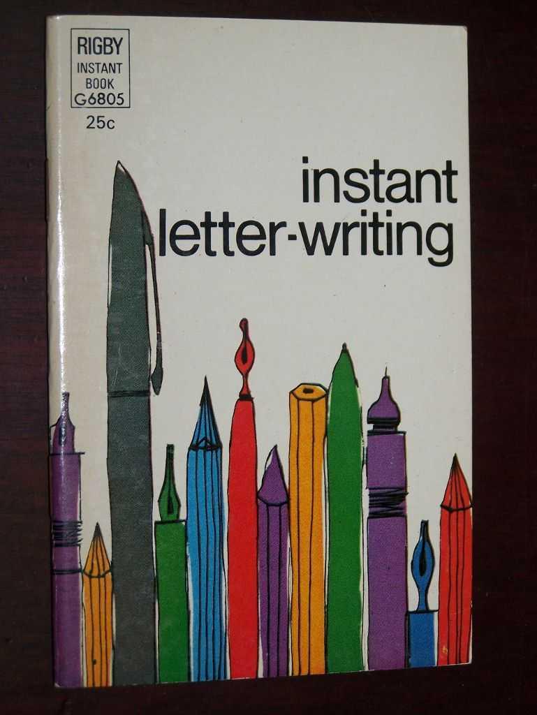 Instant Letter Writing by Newell, L.N.M.: Very Good Soft Cover (1968 ...