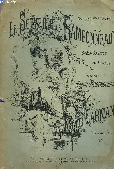 LA SERVANTE DE RAMPONNEAU von CARMAN Marius: (1886) Noten | Le-Livre