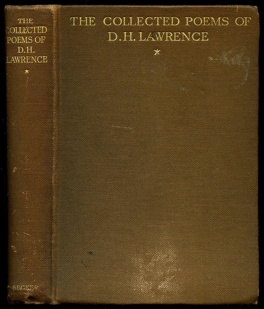 The Collected Poems of D. H. Lawrence; Volume One Rhyming Poems by ...