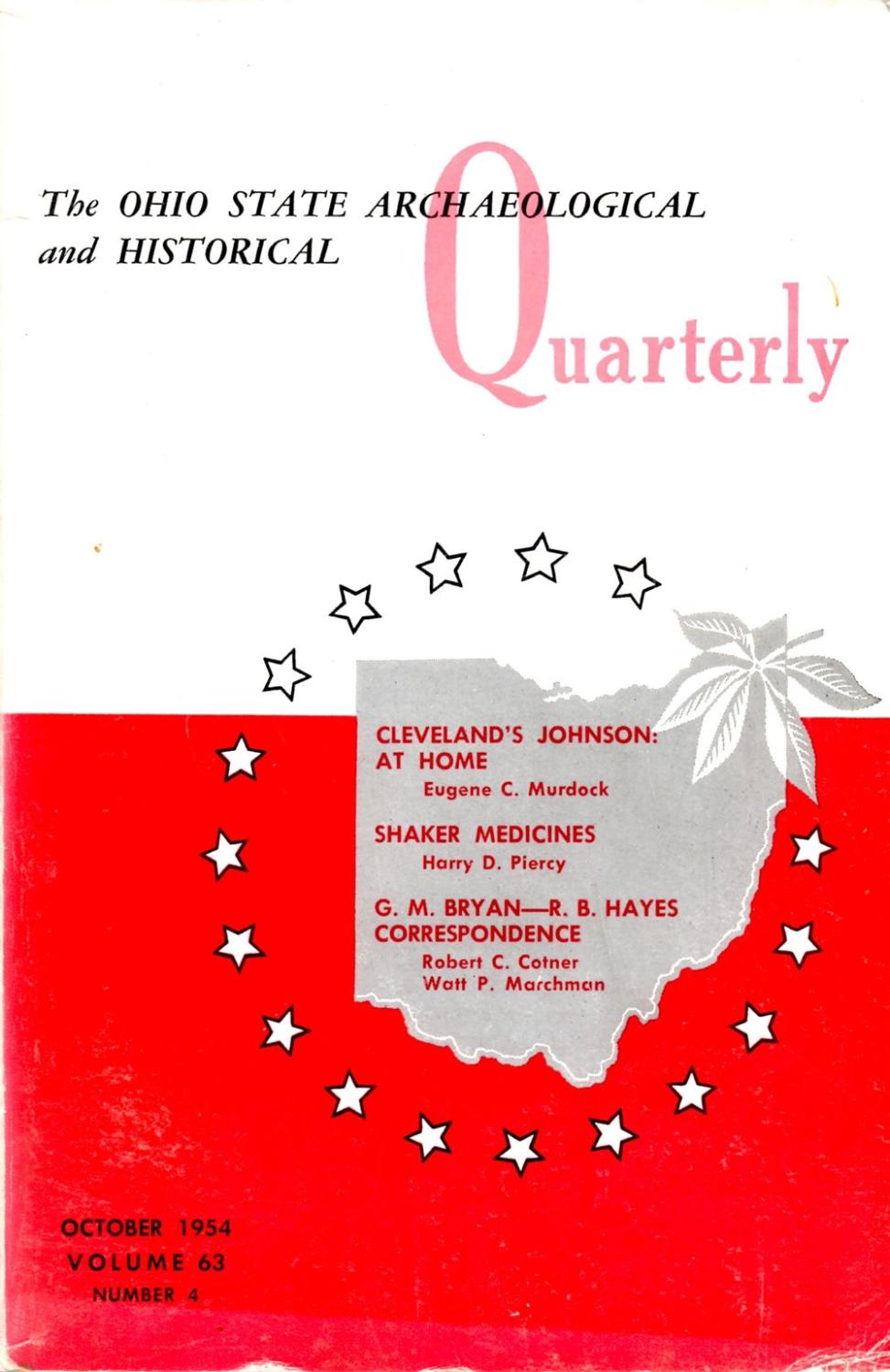 The Ohio State Archaeological and Historical Quarterly Volume 63 No. 4 ...