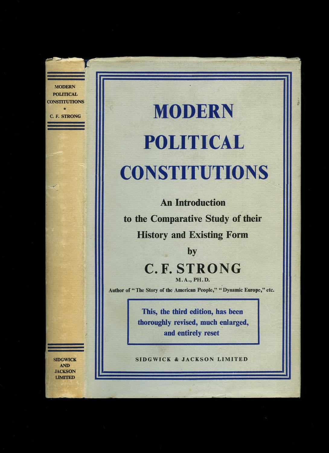 Modern Political Constitutions : An Introduction to the Comparative ...