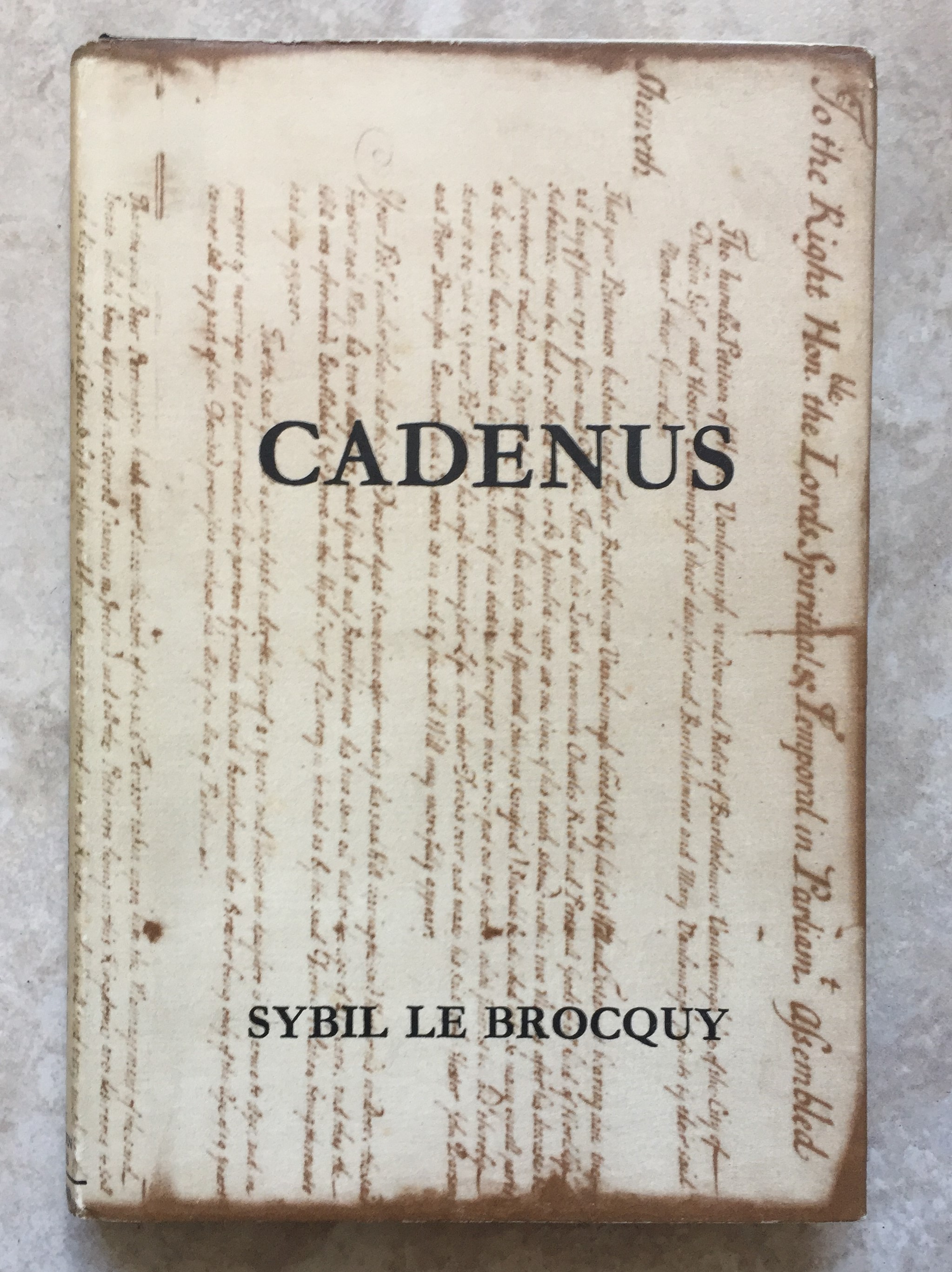 Cadenus - A reassessment in the light of new evidence of the ...