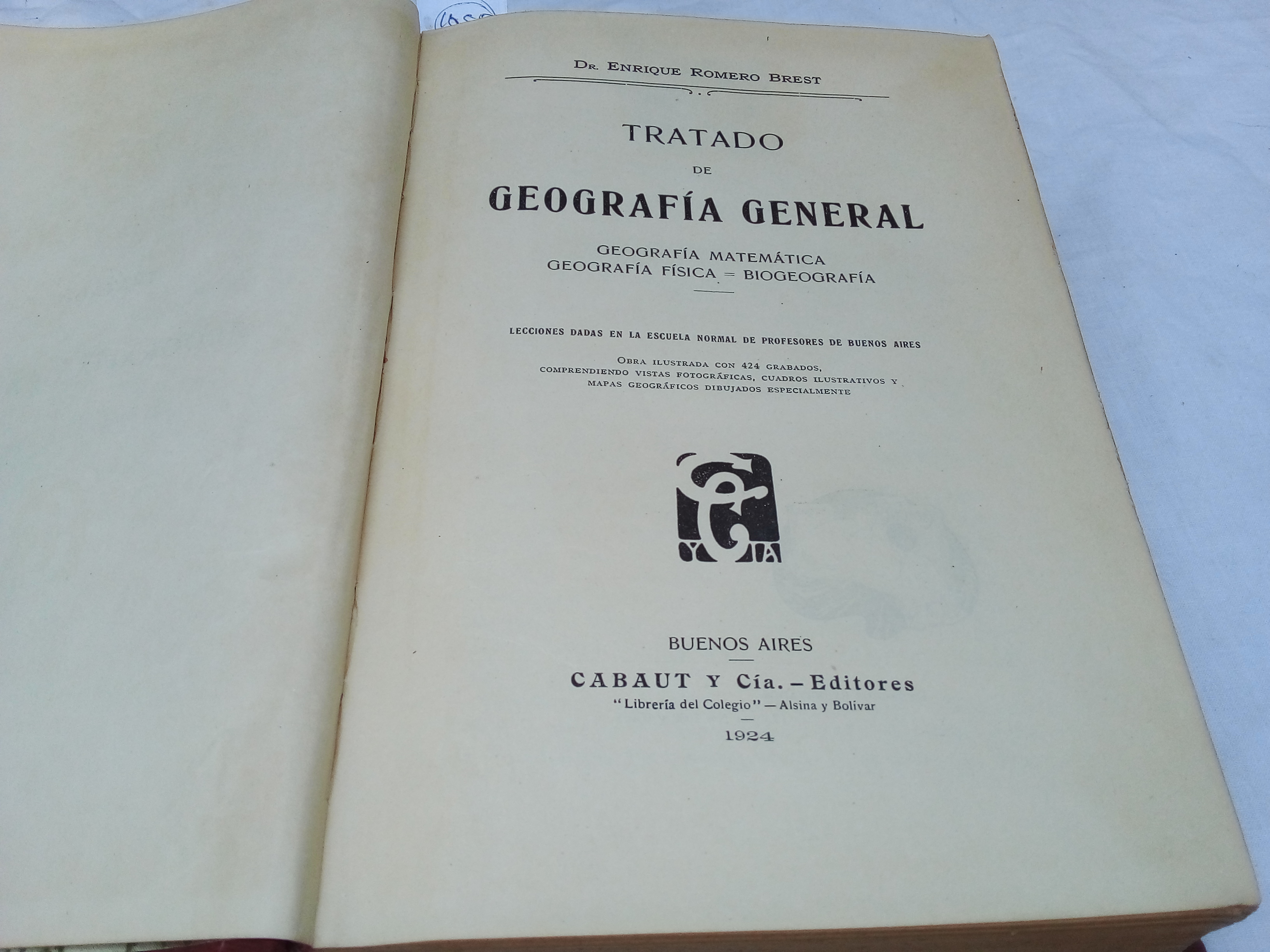 Tratado de geografía General. Geografía Matemática. Geografía Física ...