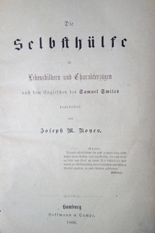 Die Selbsthülfe in Lebensbildern und Charakterzügen nach dem Englischen ...