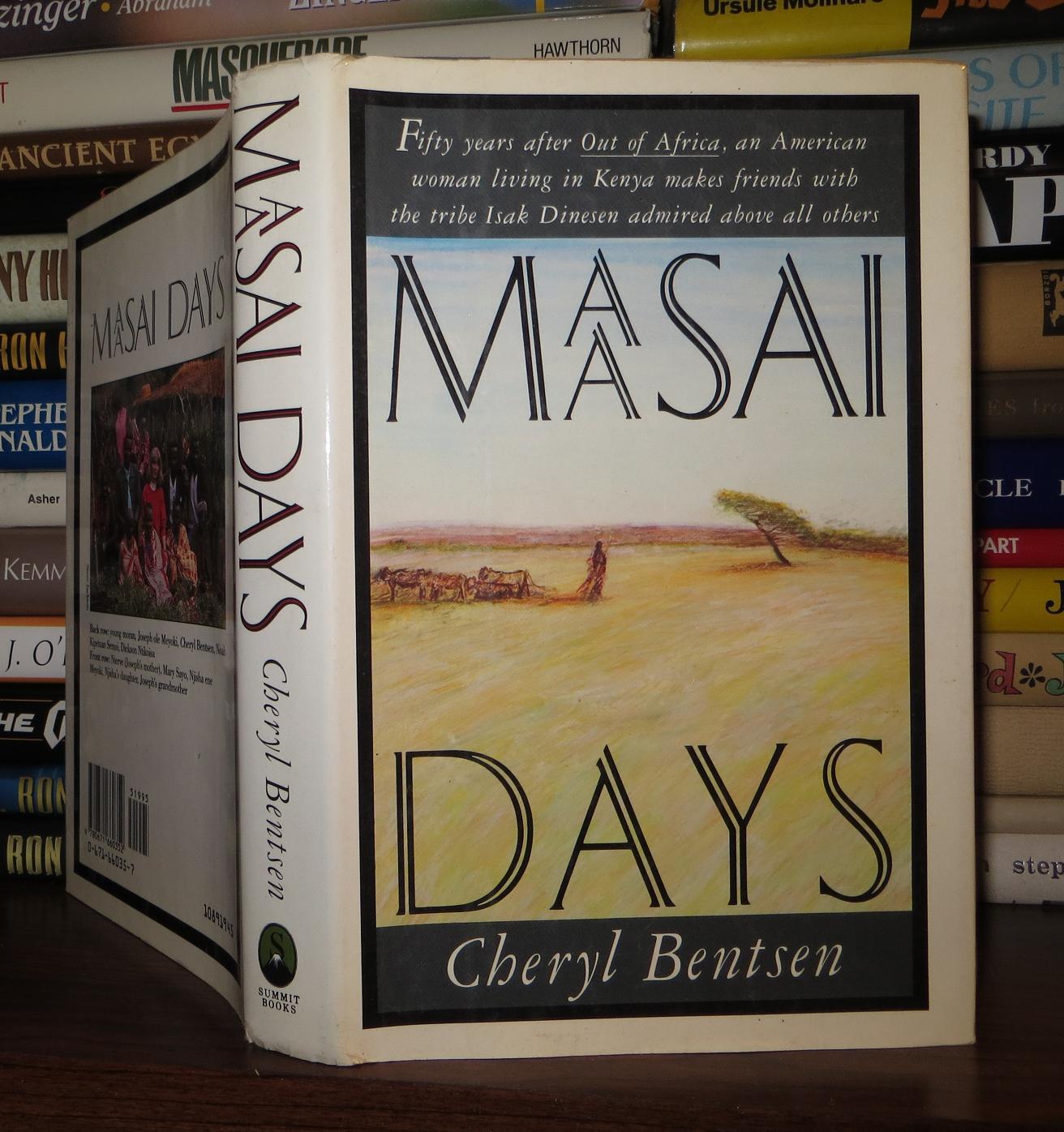 MAASAI DAYS by Bentsen, Cheryl: Hardcover (1989) First Edition; First ...