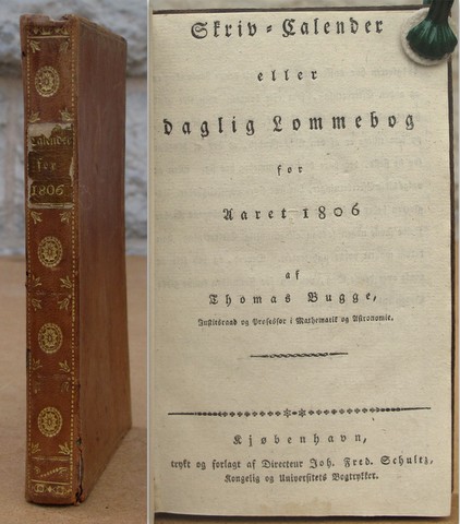 Skriv-Calender eller daglig Lommebog for Aaret 1806. von Bugge, Thomas ...
