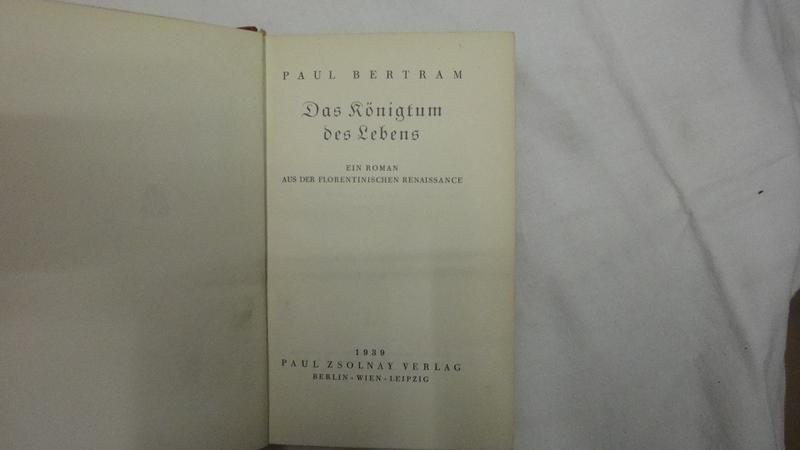 Das Königtum des Lebens. Ein Roman aus der florentinischen Renaissance ...