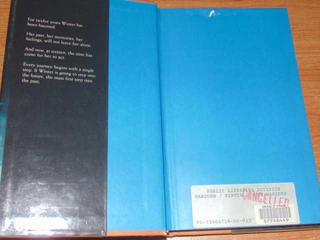 Winter by Marsden, John: Good Hard Cover (2000) First Edition ...