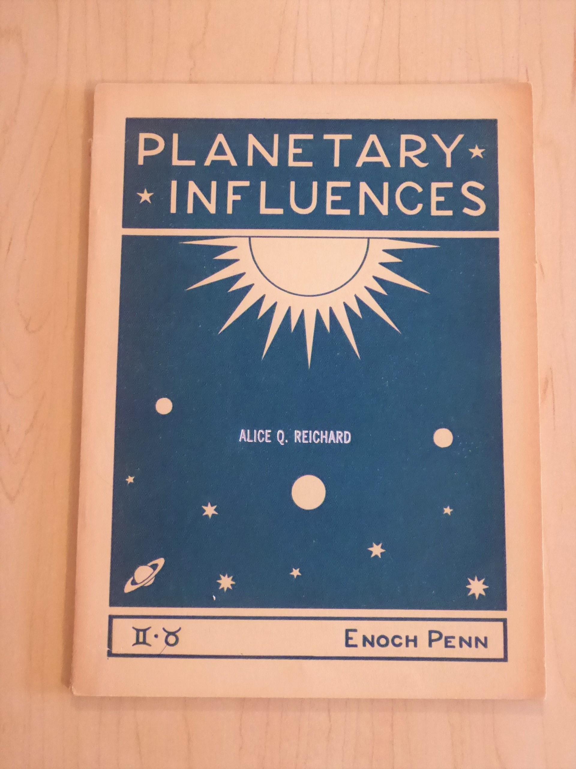 Planetary Influences : Notes on the Science of Solar Biology by Penn ...