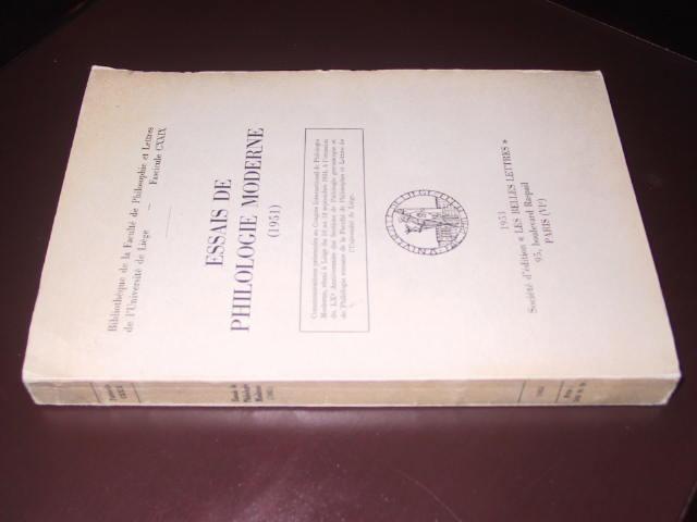 Essais De Philologie Moderne 1951 (Containing Tolkien Essay 'Middle ...