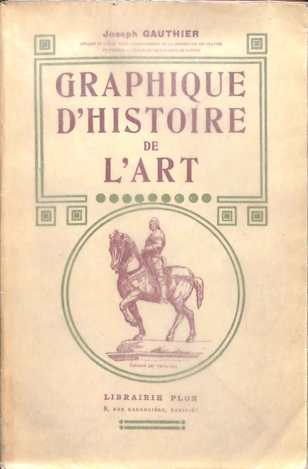 Graphique d'Histoire de l'Art. by GAUTHIER, JOSEPH.: Good Binding see ...