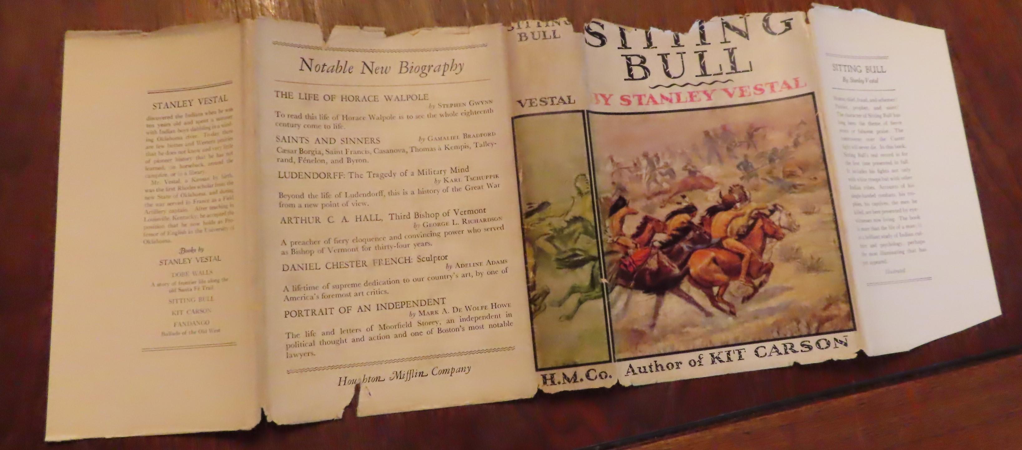 SITTING BULL. Champion of the Sioux. A Biography. de Vestal, Stanley ...