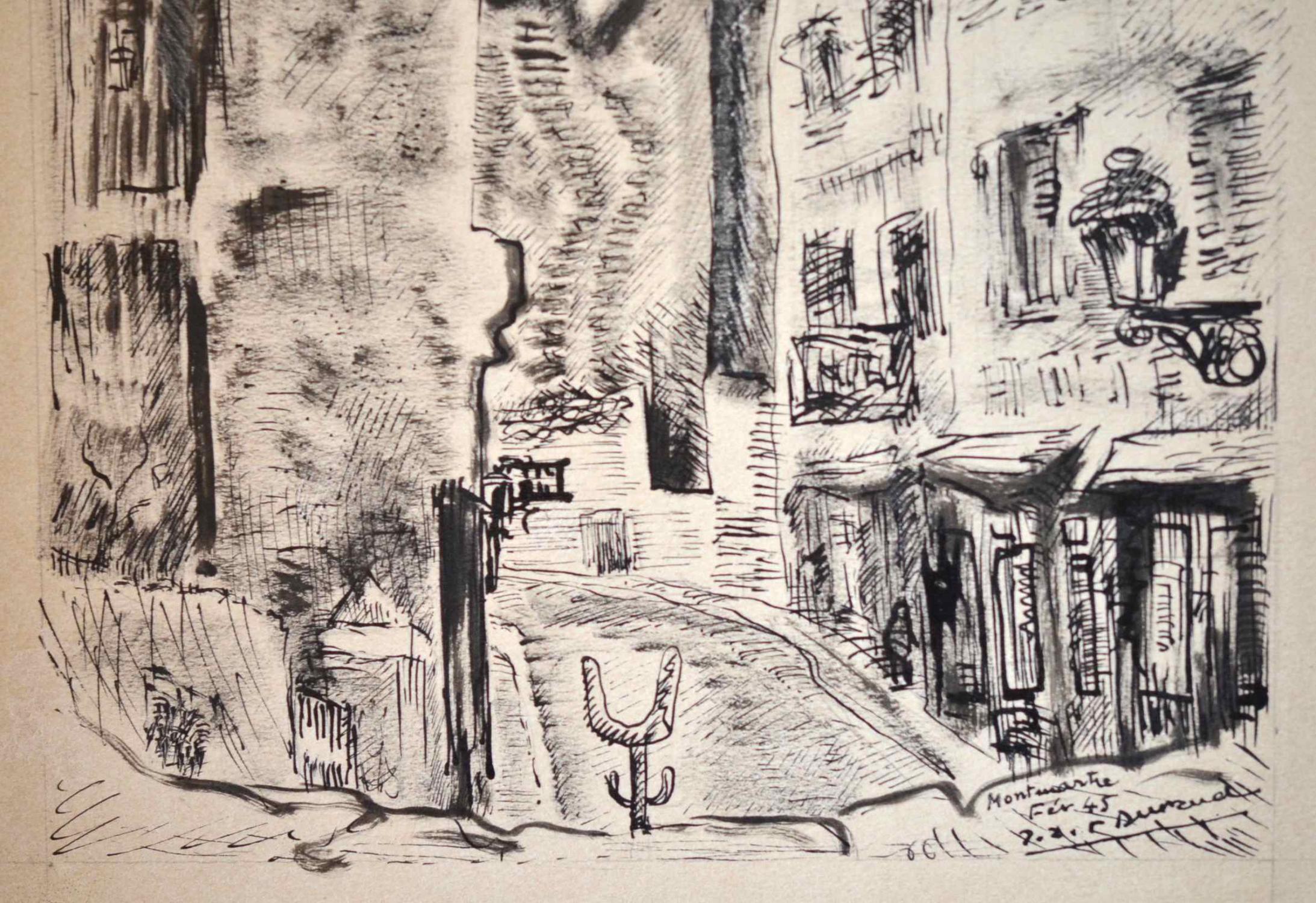 Joli dessin de Montmartre de Jean Aimé Roger Durand. by Durand Jean ...