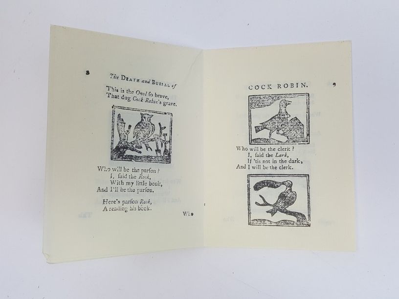 The Death and Burial of Cock Robin; as taken from the original ...