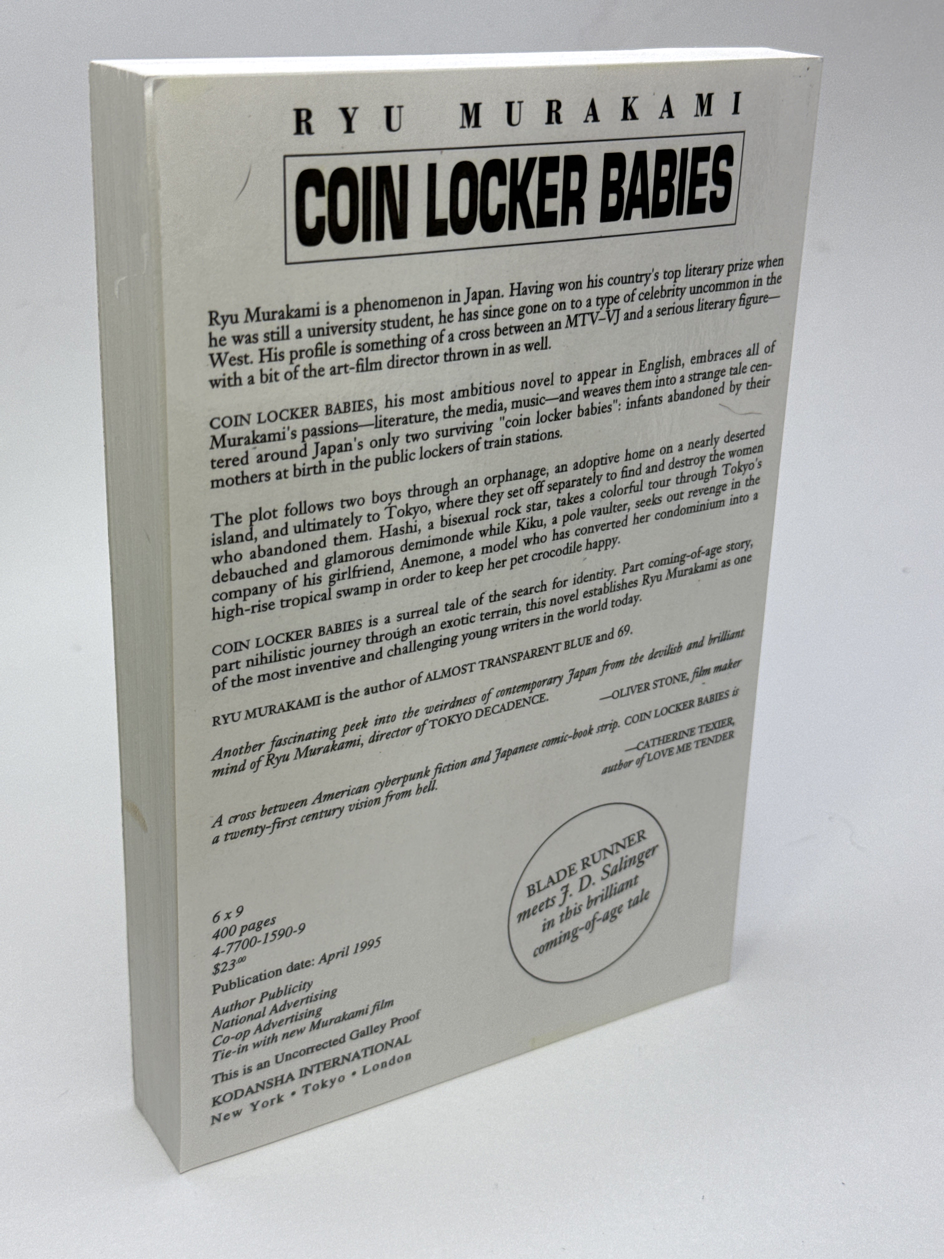 COIN LOCKER BABIES by Murikami, Ryu | Bookfever, IOBA (Volk & Iiams)