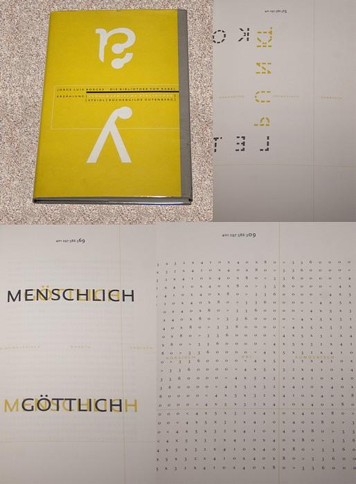 THE LIBRARY OF BABEL/DIE BIBLIOTHEK VON BABEL: THE ARTIST BOOK - Rare ...