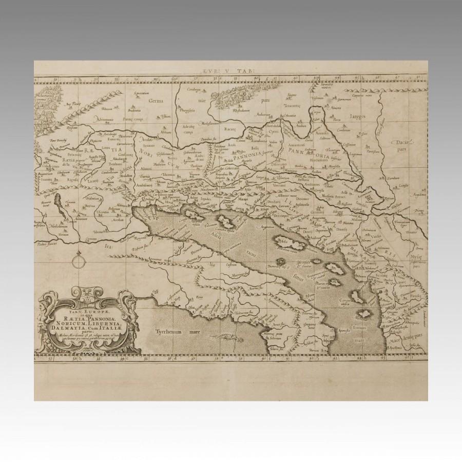 TAB V. EUROPAE IN QUA RAETIA, PANNONIA, NORICUM, LIBURNIA, DALMATIA ...