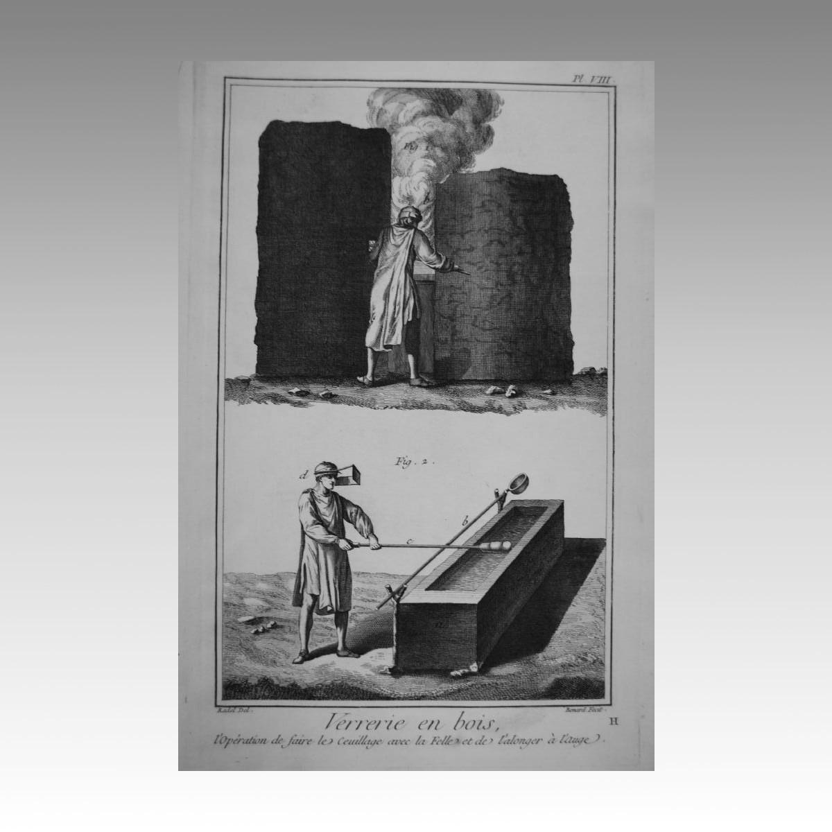 VERRERIE EN BOIS l operation de faire le cenillage avec la felle et de ...