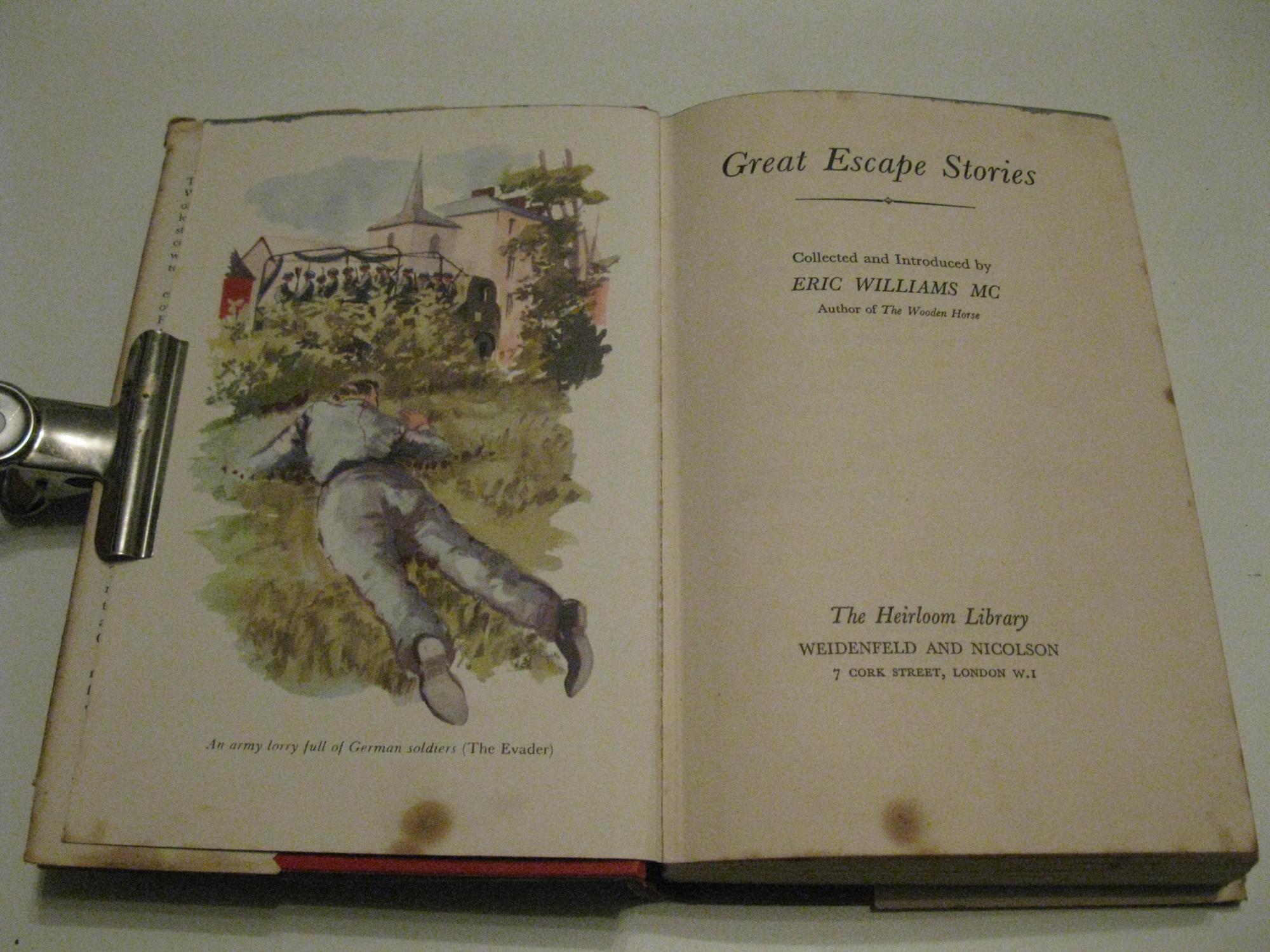Great Escape Stories by Eric Williams: Near Fine Hardcover (1958) 1st ...