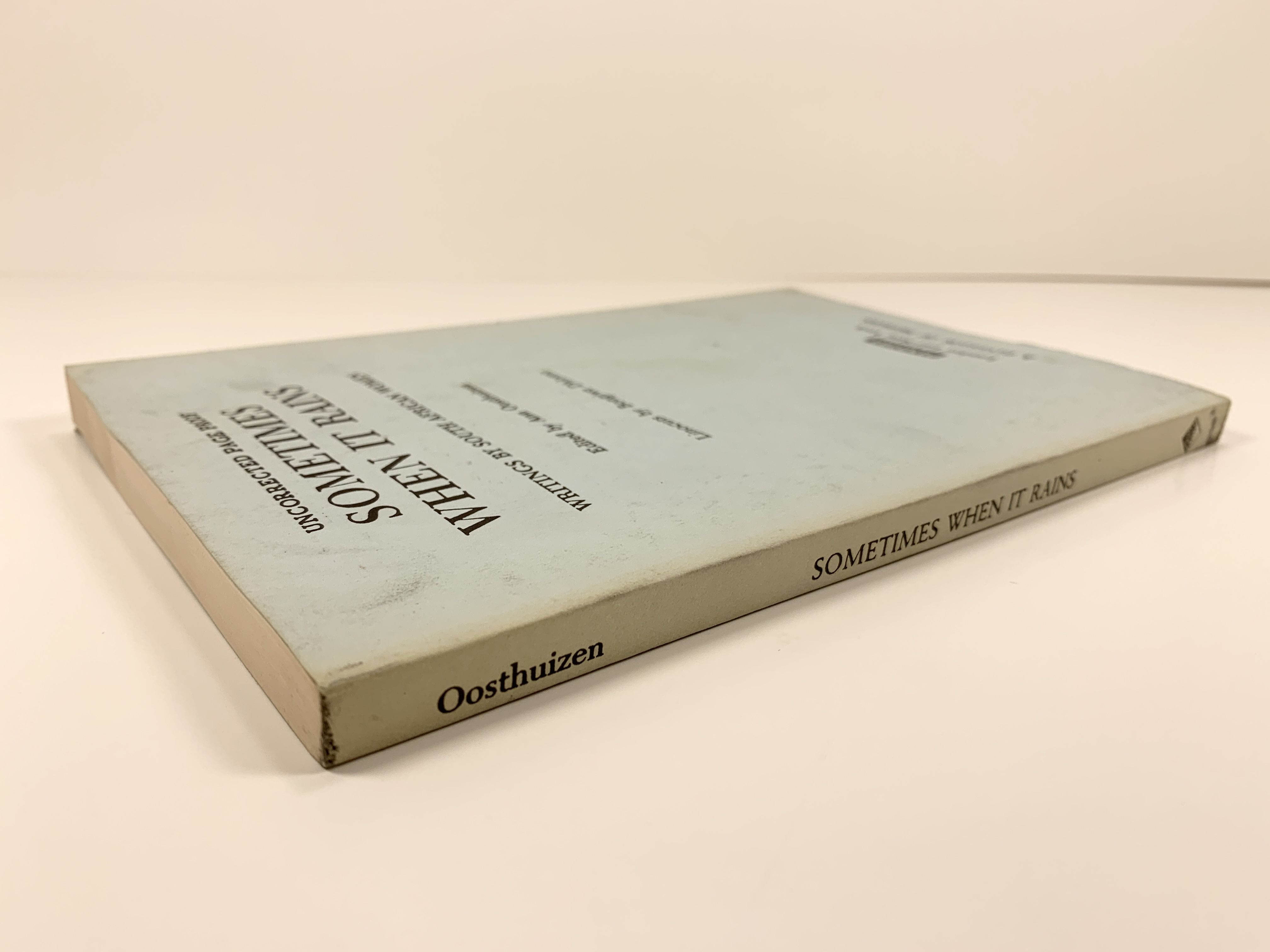 Sometimes When it Rains: Writings by South African Women by Oosthuizen ...