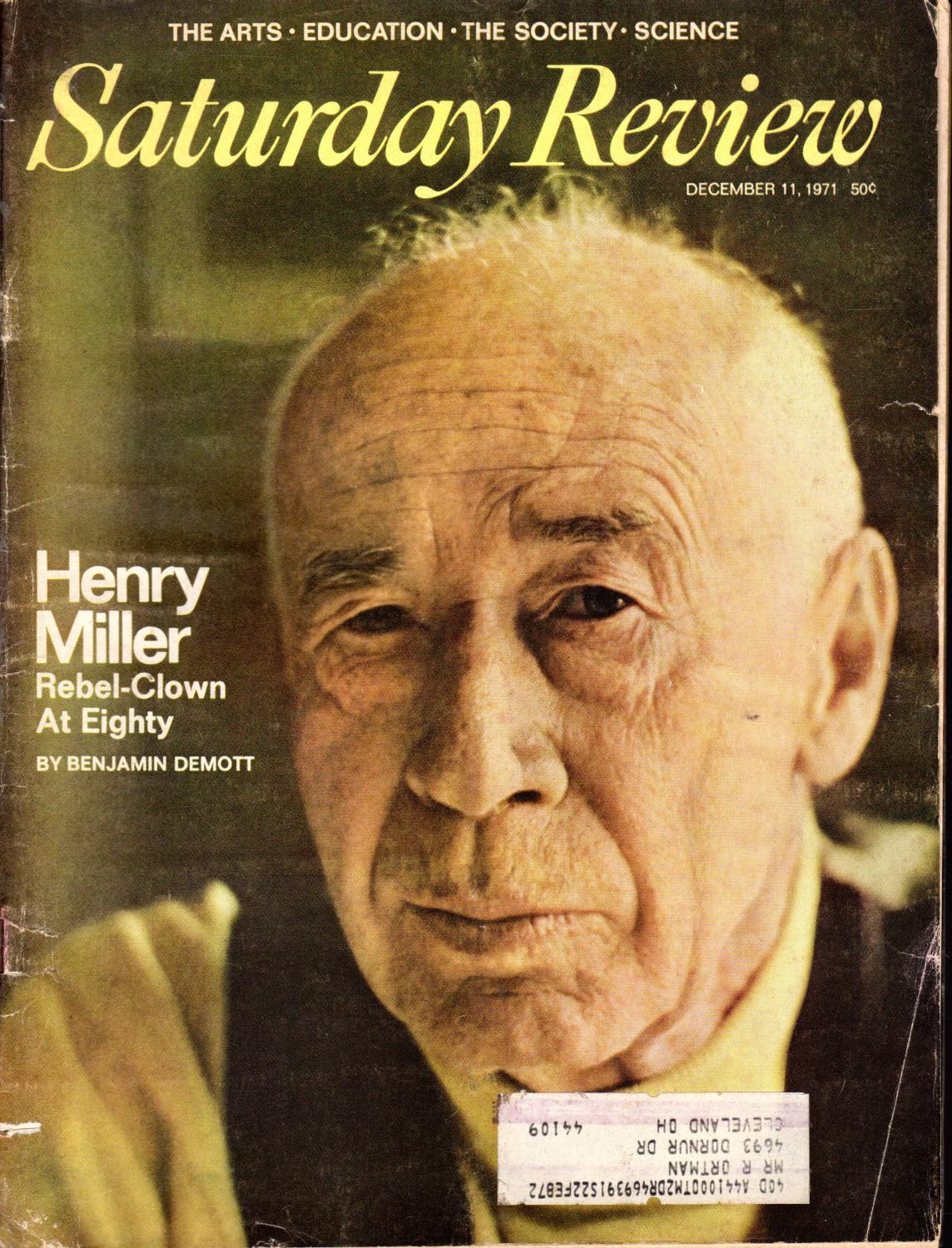 Saturday Review Magazine; December 11, 1971 by Cousins, Norman (Editor ...