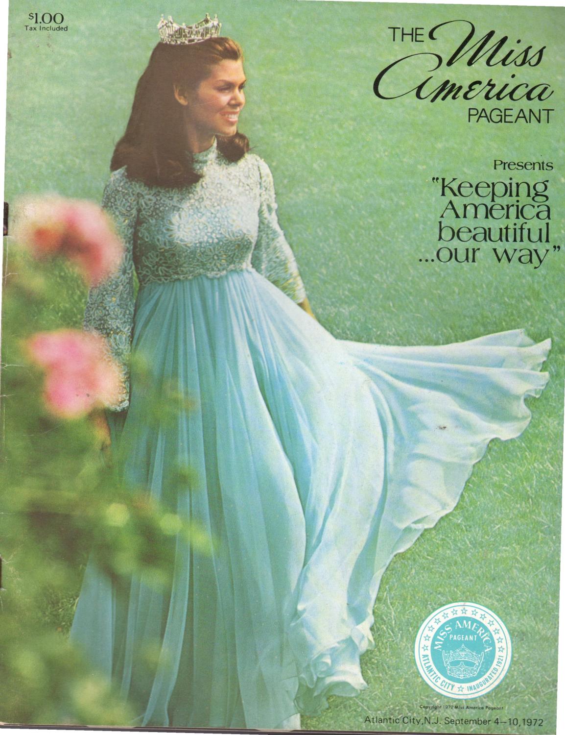 THE MISS AMERICA PAGEANT SOUVENIR PROGRAM "Keeping America Beautiful ...
