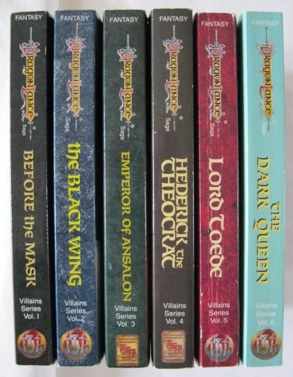 DRAGONLANCE. VILLAINS SERIES - 6 VOLUME SET. VOLUME I. BEFORE THE MASK ...