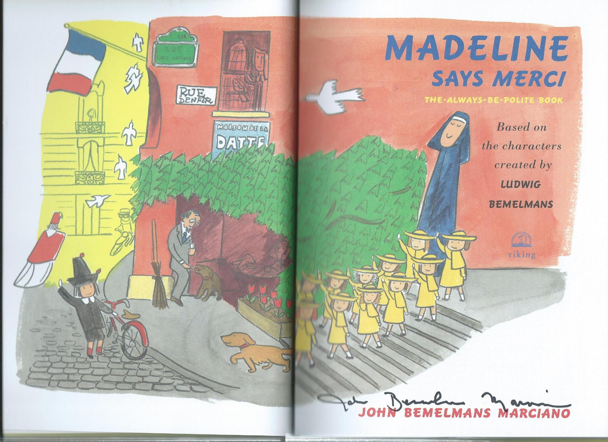 MADELINE SAYS MERCI : The Always Be Polite Book by Marciano, John ...