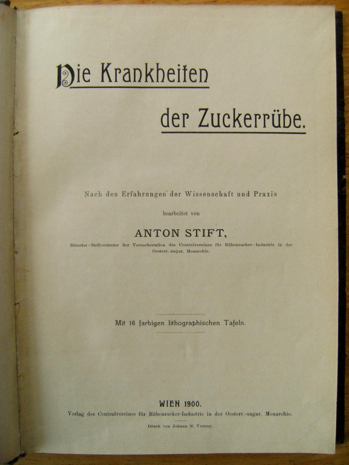 Die Krankheiten der Zuckerrübe Nach den Erfahrungen der Wissenschaft ...