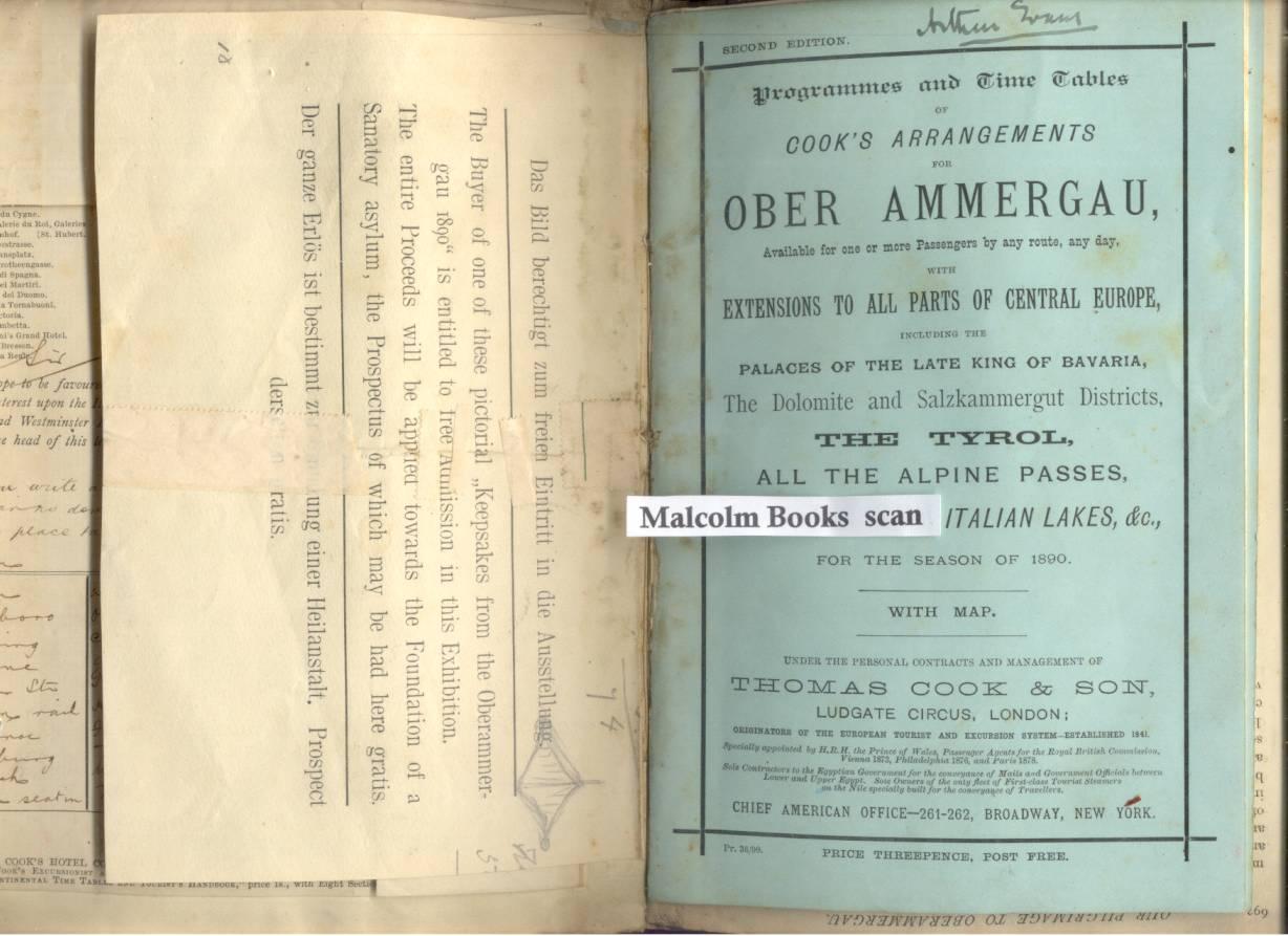 unique 1890 scrap album of a visit to The Passion Play at Ober Ammergau ...