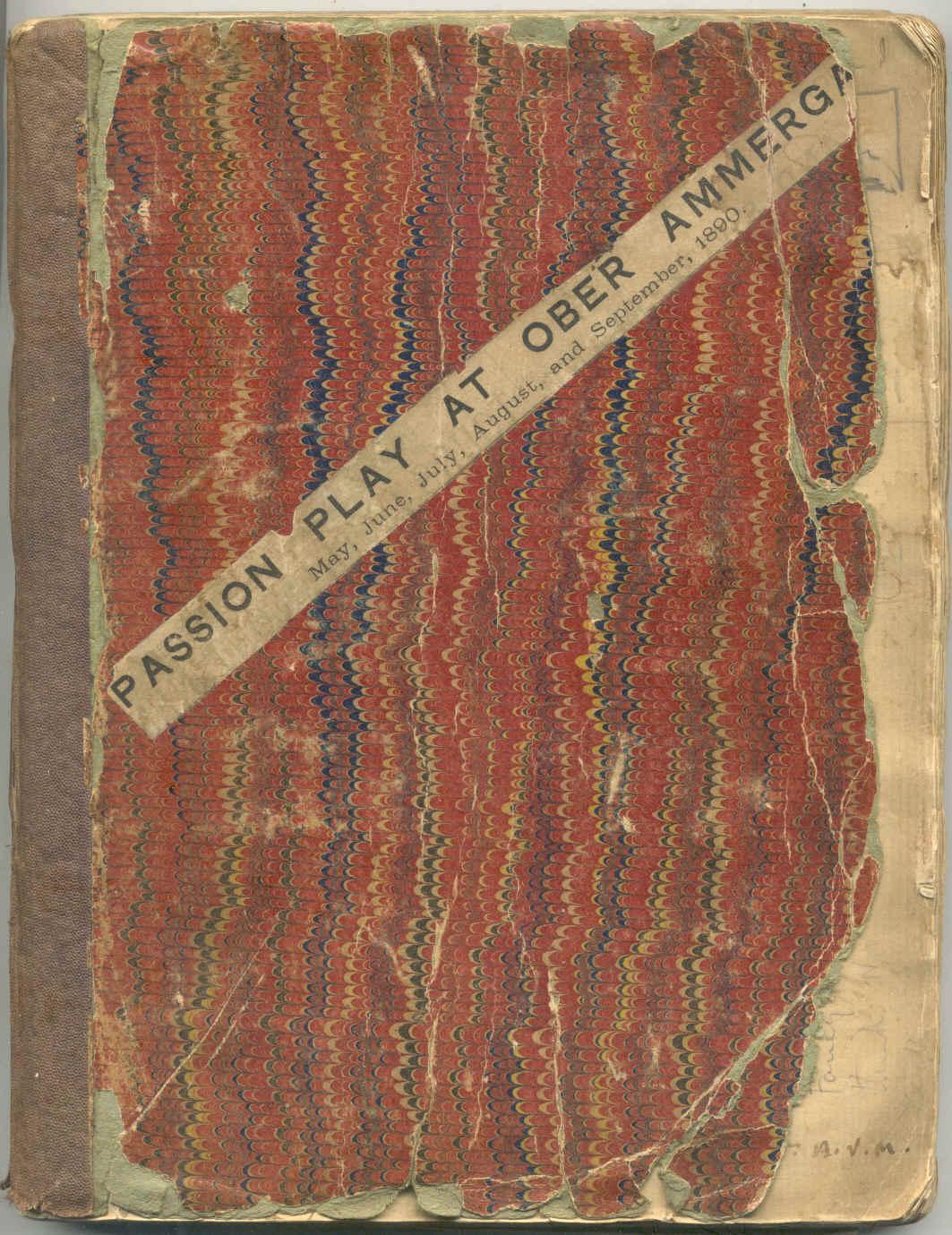 unique 1890 scrap album of a visit to The Passion Play at Ober Ammergau ...