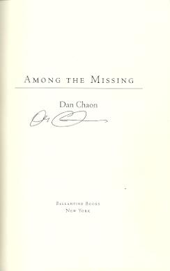 Among The Missing de Chaon, Dan: Fine Hardcover (2001) First Edition ...