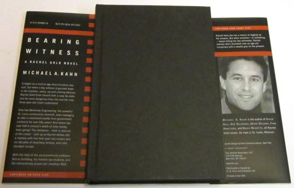 Bearing Witness (signed 1st) by Kahn, Michael: Fine Hardcover (2000 ...