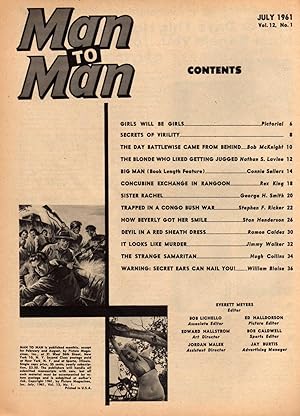 Man to Man - July 1961 - Volume 12 No. 1 [VINTAGE MEN'S MAGAZINE] de ...