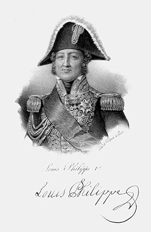 LOUIS PHILIPP, König von Frankreich (1773 - 1850). In Uniform mit Orden ...