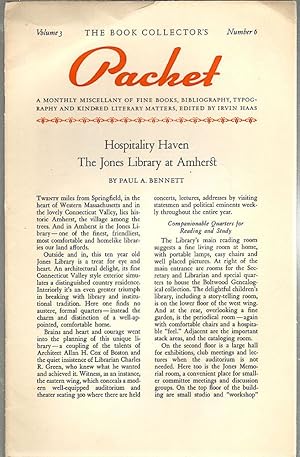 Book Collector's Packet No. 6 by Haas, Irvin (ed): (1939) First edition ...