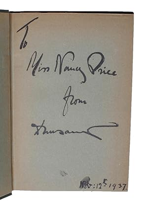 Plays for Earth and Air. - [PRESENTATION COPY] by "DUNSANY, LORD ...