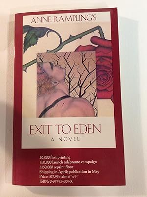 EXIT TO EDEN by Rice, Anne (as Anne Rampling): Soft cover (1985) | TBCL ...
