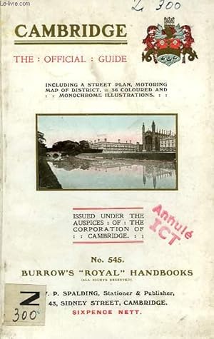 CAMBRIDGE, THE OFFICIAL GUIDE von COLLECTIF: bon Couverture souple | Le ...