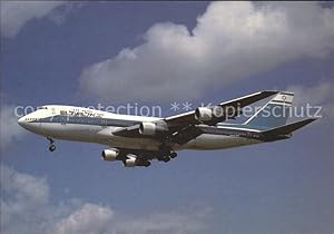 Postkarte Carte Postale Flugzeuge Zivil EL AL Boeing B-747-258B 4X-AXA ...