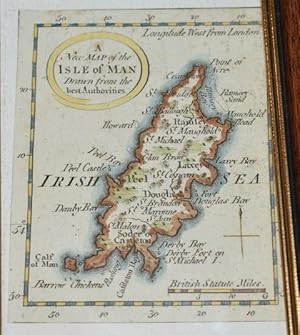 ORIGINAL New Map of the Isle of Man. Miniature map by Best Authorities ...