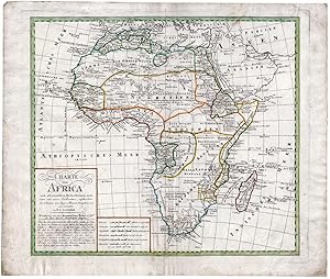 AFRICA-CONTINENT 'Charte von Africa nach astronomischen Beobachtungen ...