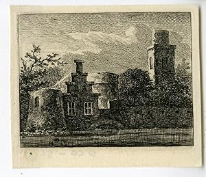 Antique Print-LANDSCAPE-HOUSE-STEPPED GABLE-CITY WALL-PHILIPS after ...