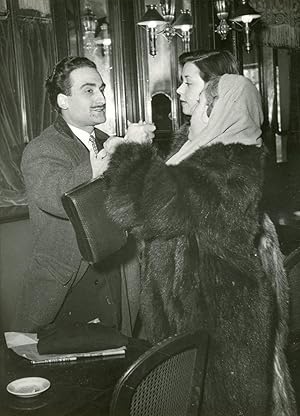 Actrice Marie Riquelme donnant une gifle au journaliste Manuel de ...