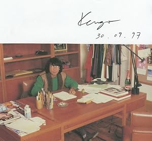 Kenzo Takada (1939-2020) - Rare signed sheet + Photo - 1997 de Kenzo Takada (1939-2020 ...