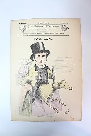 "Paul Adam" - In Les Hommes d'aujourd'hui n°304 by ZED - Gustave KAHN ...