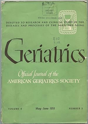 Geriatrics. Official Journal of the American Geriatrics Society. May ...