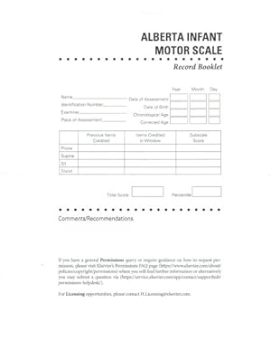 Alberta Infant Motor Scale - AbeBooks