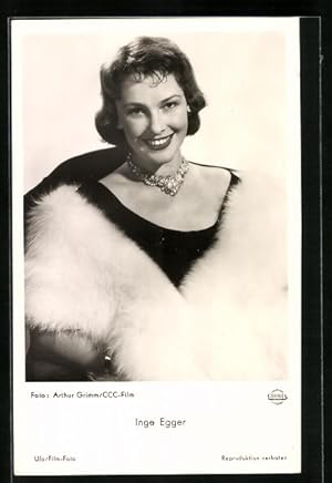 Ansichtskarte Schauspielerin Inge Egger in Ein Mann muss nicht immer ...
